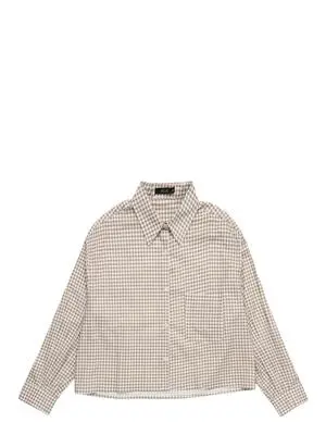 Deluc Lance Check Print Cotton Poplin Shirt - Vichy Mink