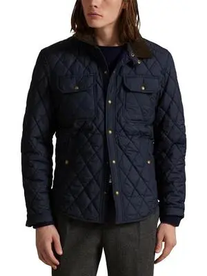 Polo Ralph Lauren The Beaton Quilted Water-repellent Shirt Jacket - College Navy