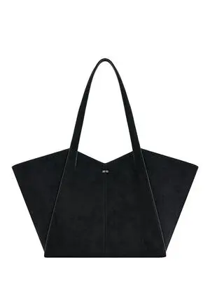 Jw Pei Large Kiana Faux Suede Tote - Black
