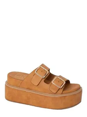 SHU SHOP Lucinda Platform Slide Sandal - Camel