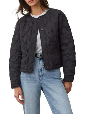 Marine Layer Marina Quilted Liner Jacket - Black
