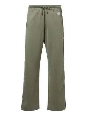 Loewe Anagram Jersey Track Pants - Green