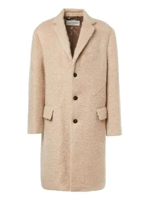 Dries Van Noten Mohair And Wool Coat - Beige