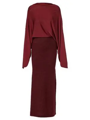 AYA MUSE Pine Caped Maxi Dress
