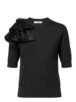 DOROTHEE SCHUMACHER Merino Wool Ruffled Sweater