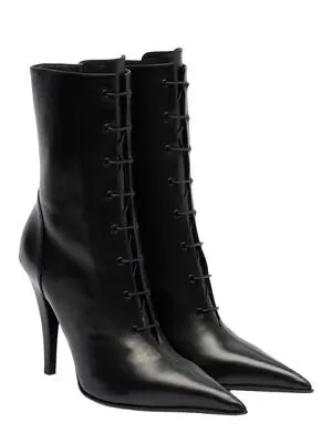ALEXANDER MCQUEEN Leather Ankle Boots