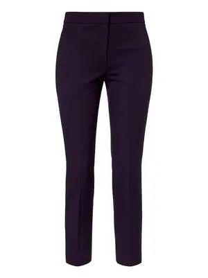 Alexander McQueen Wool Slim Fit Trousers - Purple