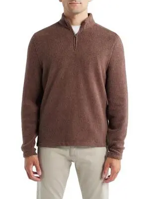Johnnie-o Fleece Half Zip Pullover - Mushroom
