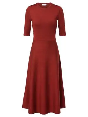 Gabriela Hearst Wool, Cashmere, And Silk Maxi Dress - Red