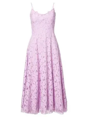 Simkhai Julia Lace Midi Dress - Pink