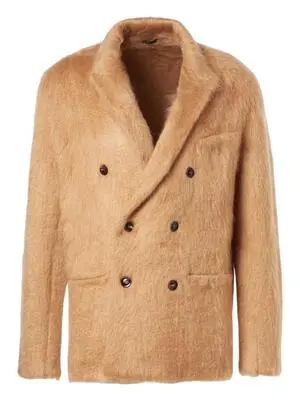 TOM FORD Cashmere, Mohair, And Silk Blazer - Beige