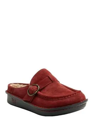 ALEGRIA BY PG LITE Brigid Faux Fur Mule - Sangria