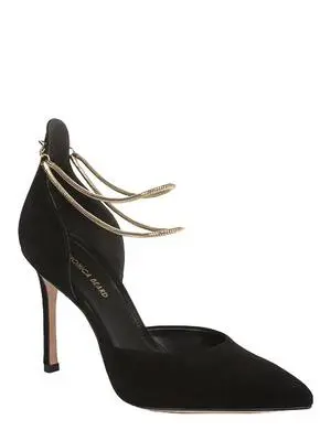 Veronica Beard Leandra Ankle Strap Pump - Black