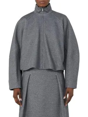 MM BY MAX MARA Era Knit Jersey Jacket - Dark Grey