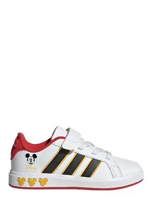 Adidas Grand Court Disney Mickey Mouse Sneakers - Cloud White/core Black/bold Gold
