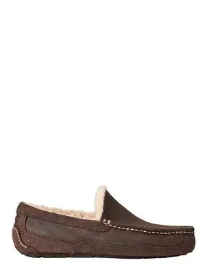 UGG Ascot Leather Distressed Slipper - Dusted Cocoa