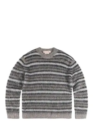 Marni Striped Knitted Sweater - Antique Silver