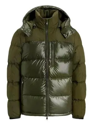 Polo Ralph Lauren Padded Jacket With Attached Hood - Green