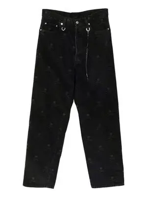 MASTERMIND WORLD Monogram Jeans - Black