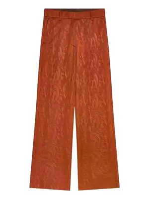 Dries Van Noten Jacquard-weave Trousers - Orange