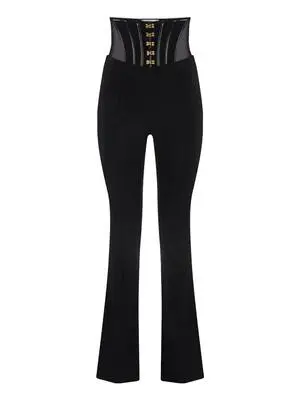 Elisabetta Franchi High-waisted Corset Trousers - Black