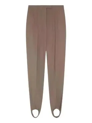 Dries Van Noten Stirrup Trousers - Brown