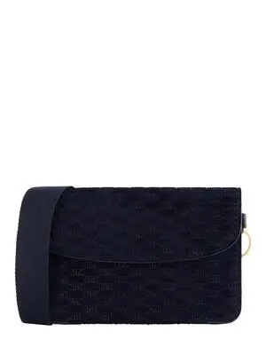 Kith Monogram Suede Envelope K20 Bag - Black