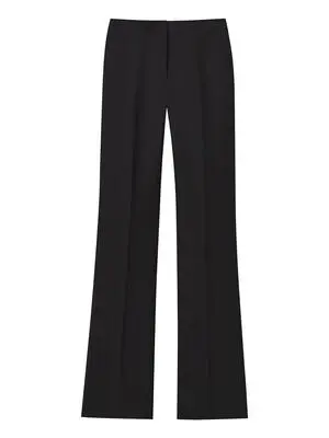 Lafayette 148 New York Wool-silk Crepe Saint Marks Pant - Black