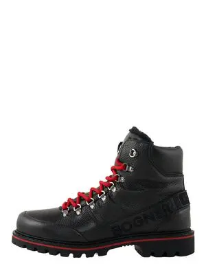 Bogner Helsinki Mid Boots With Spikes - Black/red