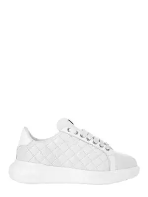 Philipp Plein Matelassé Low Top Sneakers - White