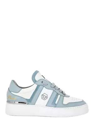 Philipp Plein Leather Sneakers - Blue