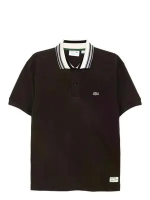 Lacoste Logo-embroidered Polo Shirt Brown