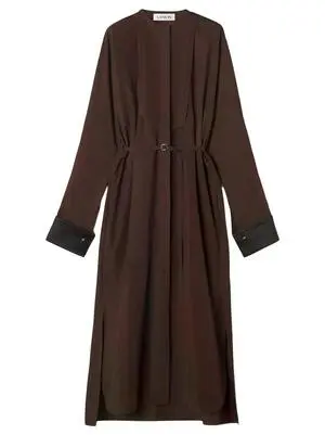 LANVIN Belted Midi Dress - Brown