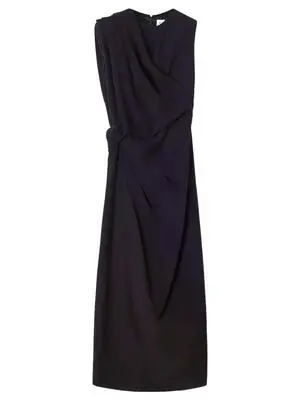 LANVIN Draped Midi Dress - Purple