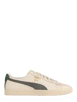 PUMA Clyde Base L Sneakers - Warm White/mineral Gray/eucalyptus