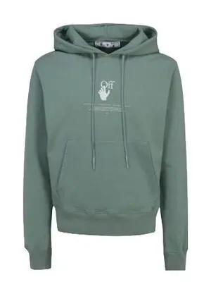 Off-White Graffiti Logo Hoodie - Green