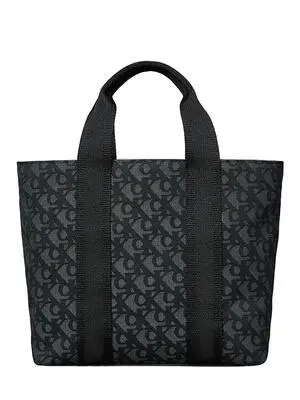 Calvin Klein Ultralight Logo Jacquard Mini Tote - Black / Grey