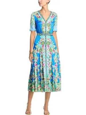Saloni Leah Shirt Dress - Feather Daisy