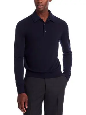 Bloomingdale'S Extra-fine Merino Wool Sweater Polo Exclusive - Navy