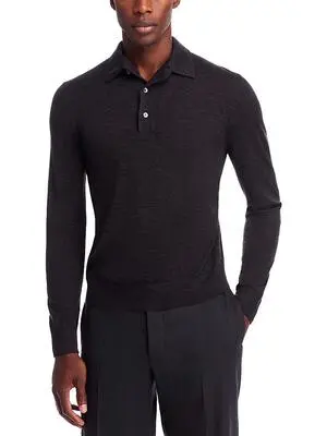 Bloomingdale'S Extra-fine Merino Wool Sweater Polo Exclusive - Oyster