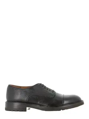 ALEXANDER HOTTO Leather Lace-up Derby Shoes - T.moro