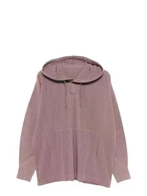 Issey Miyake Pleats Hoodie - Purple