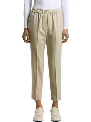 Peserico Elasticated-waist Trousers - Neutrals