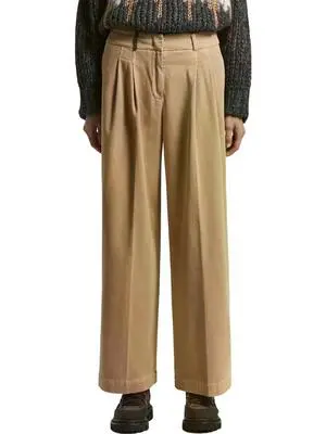 Peserico Pleated Wide Leg Trousers - Neutrals