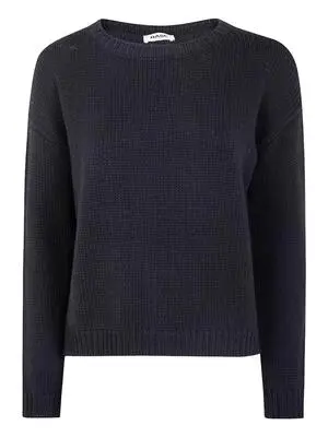 BASE Crew-neck Wool Sweater - Black