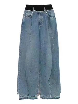 ALAINPAUL Paint-splash Jeans - Blue