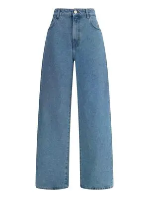 RÓHE Five-pocket Baggy Jeans - Blue
