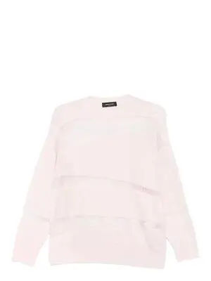 Fabiana Filippi Mesh-panel Sweater - Pink