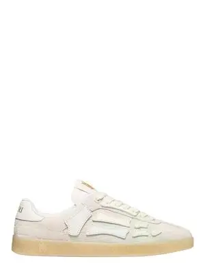 Amiri Croc-debossed Leather Sneakers - Neutrals