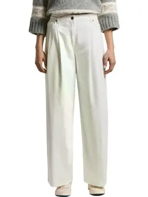 Peserico Pleated Jeans - White